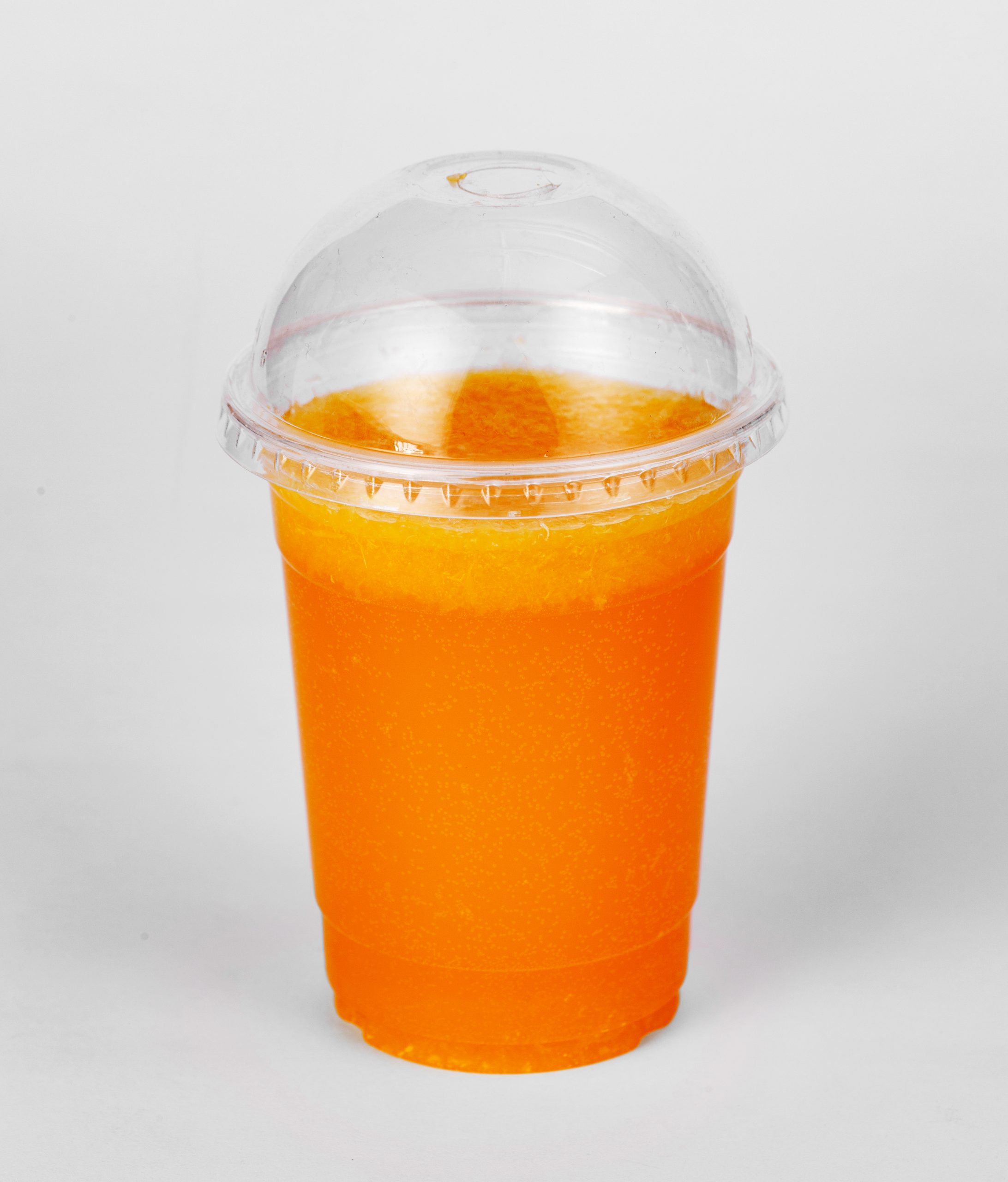 PLA Compostable Clear U shape cups with lids - AHCOF