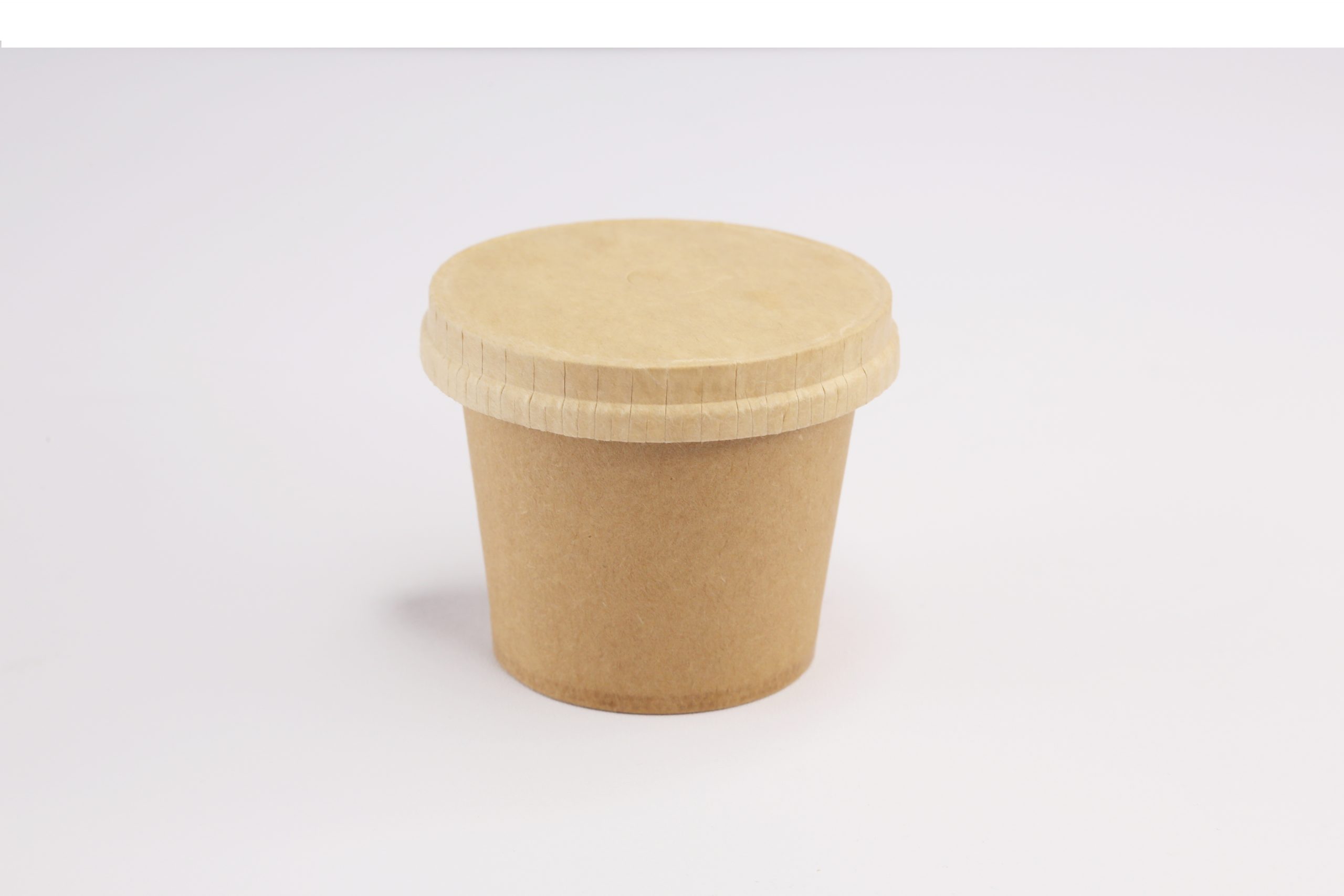 Kraft Paper Portion Cup with Paper Lids - AHCOF