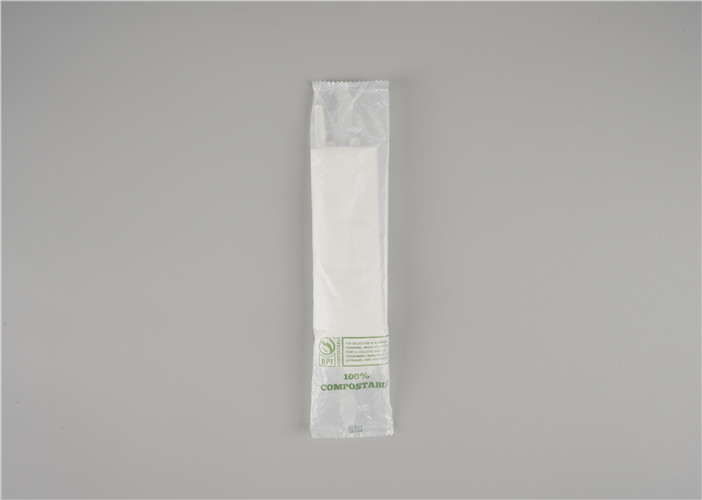 Compostable CPLA Cutlery PLA Film Wrapped Kits - AHCOF