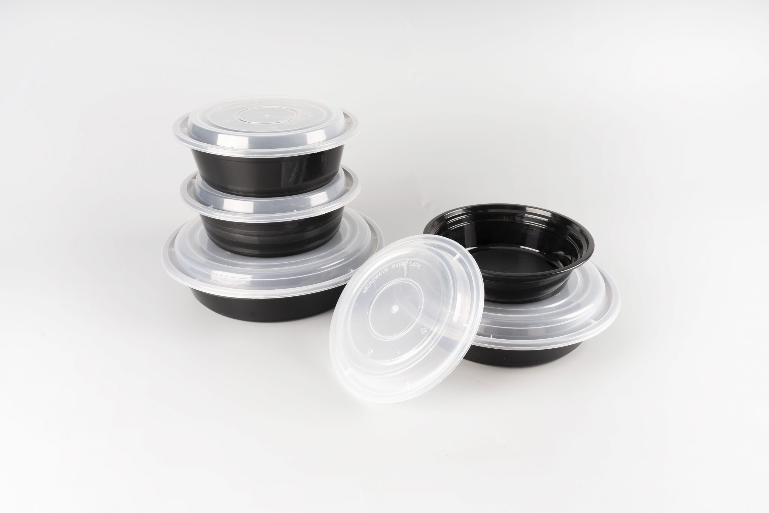 PP Round Microwave Food Containers with Lids - AHCOF