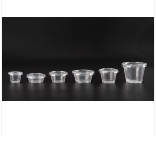 Clear PP Portion Cup All sizes fit with good lids - AHCOF